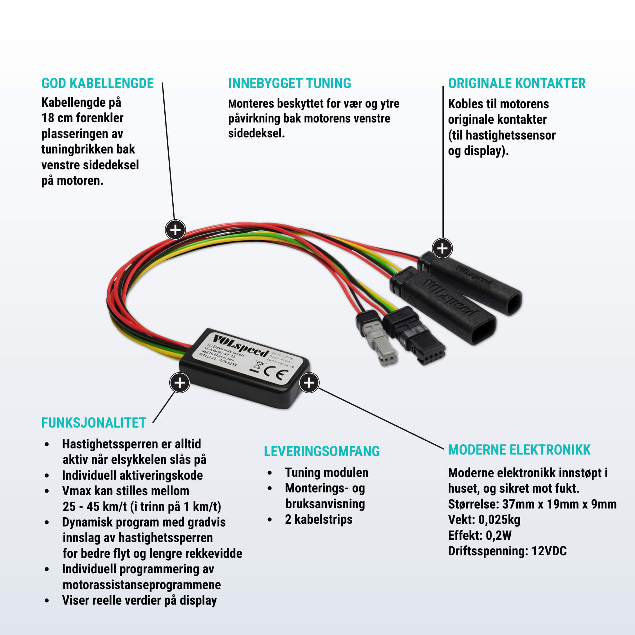 VOLspeed Tuning for elsykler med Bosch Active Line, Active Line Plus ...